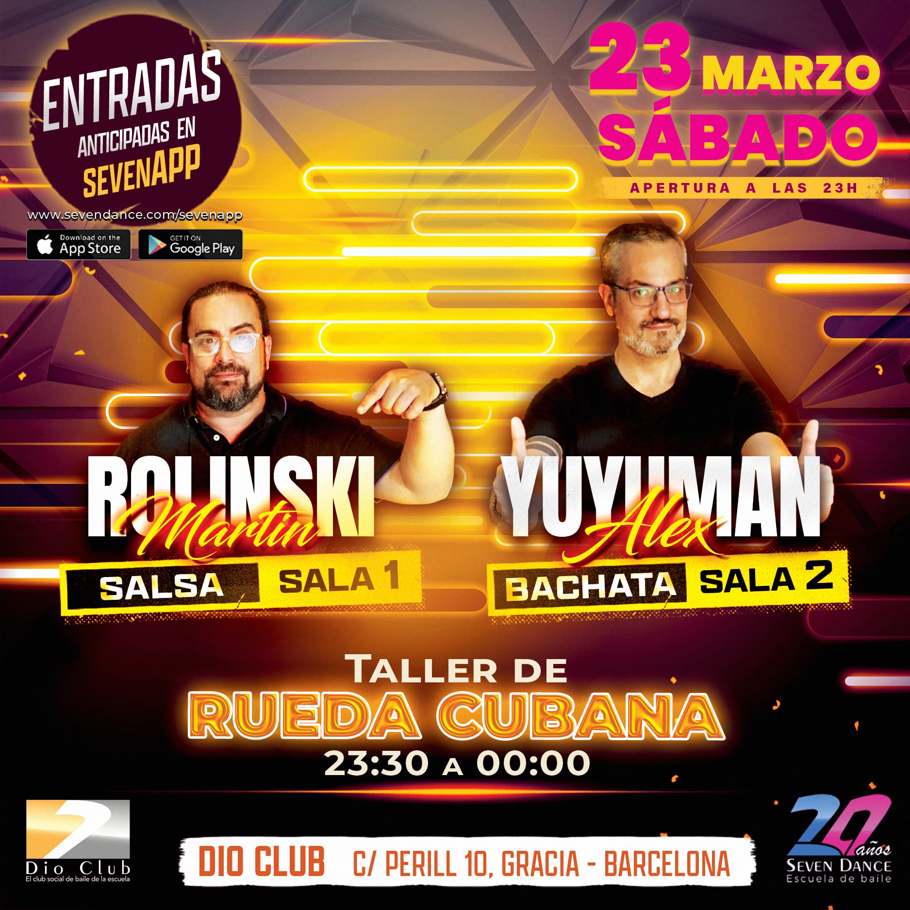 Sábado Salsa Night & Bachata | Seven Dance - Escuela de baile en Barcelona